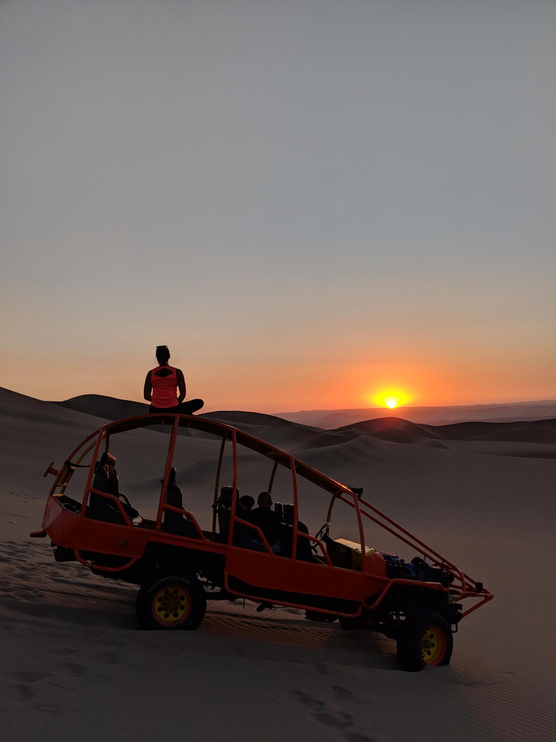 Huacachina Sandboarding and Riding Dune Buggies in Peru